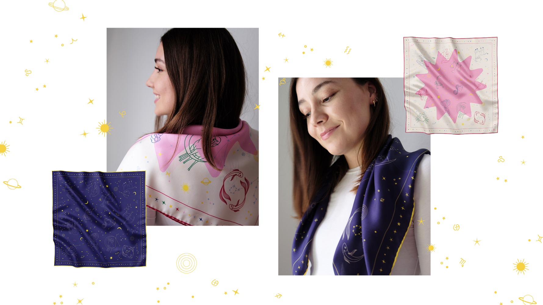 Seidentücher von ATIE - Accessoires aus 100 % Seide