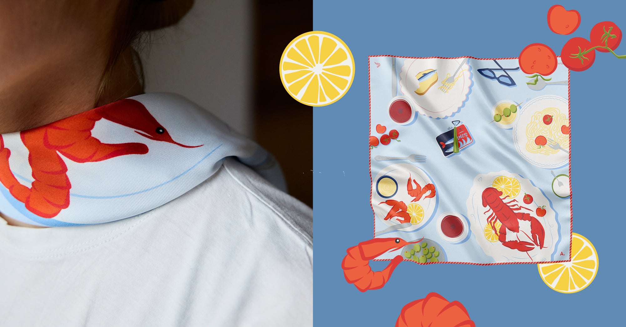 Seidentücher von ATIE - Accessoires aus 100 % Seide
