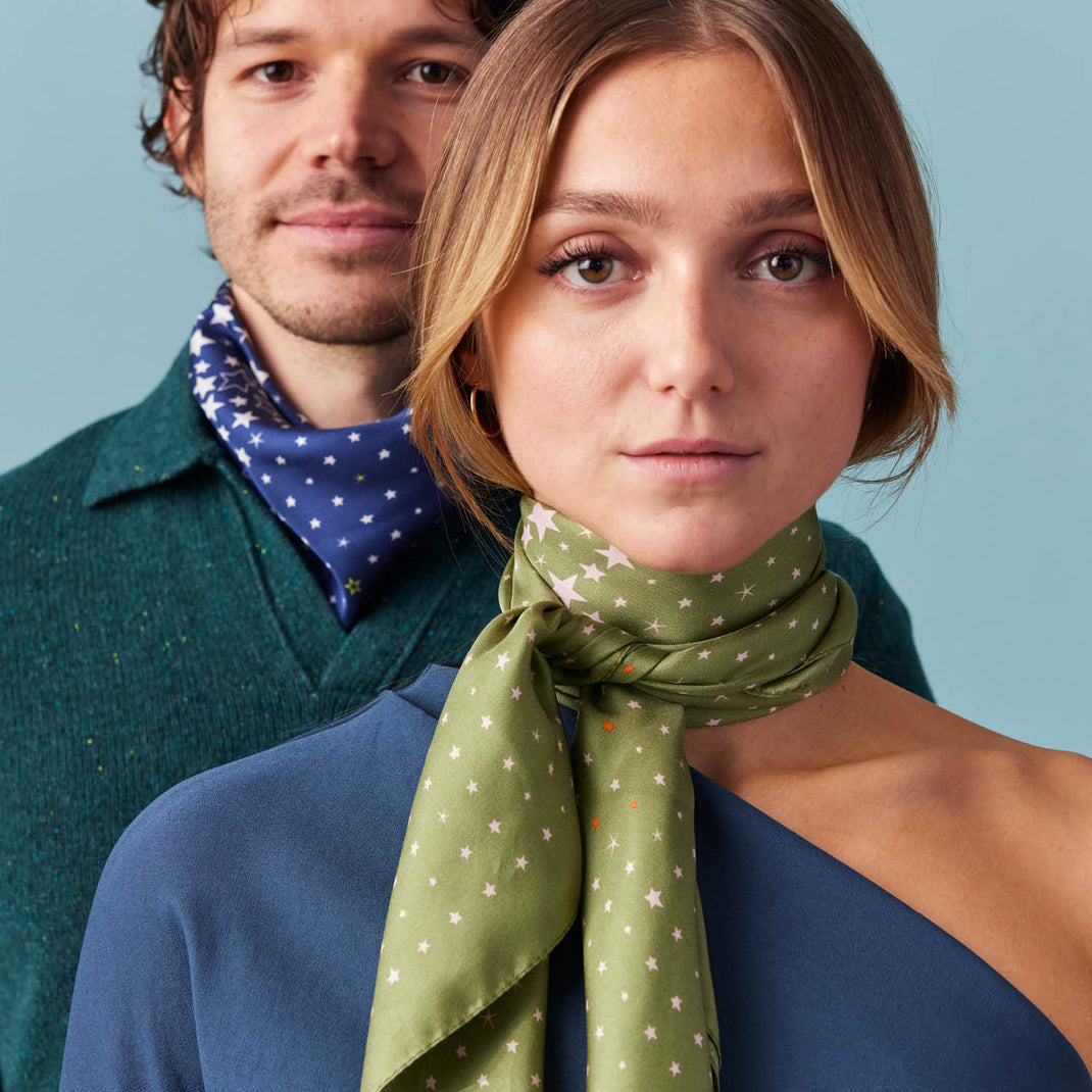 Seidentücher von ATIE - Accessoires aus 100 % Seide